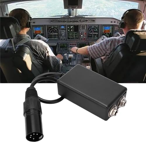 GA Dual Plugs Adapter, General Aviation Headset Adapter GA Dual Plugs ...