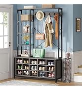 Amazon.com: Tribesigns Freestanding Closet Organizer Small Clothes Rack ...