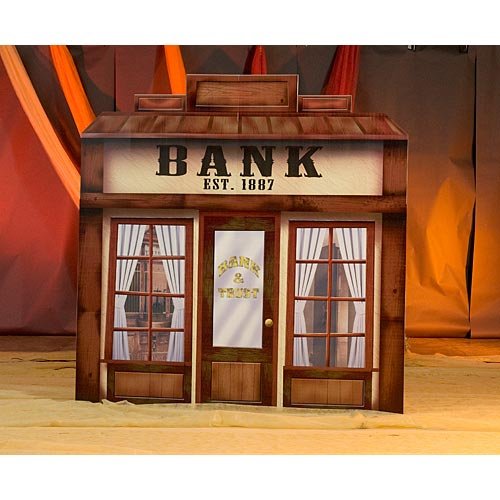 Buy Western Cowboy Old Bank Standee Standup Photo Booth Prop Background ...