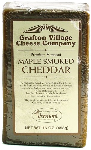 Amazon.com: Grafton Village Maple Smoked Cheddar - 1 lb : Grocery ...
