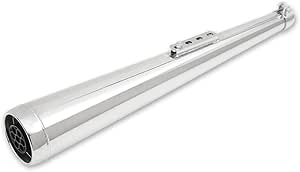 EMGO Chrome Wide Mouth Dunstall Muffler 27-1/4&Prime, Long 80-84050 ...