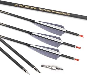 Amazon.co.jp: ACCMOS Adult Hunting Arrow Spine 300 350 400 500 600 700 ...