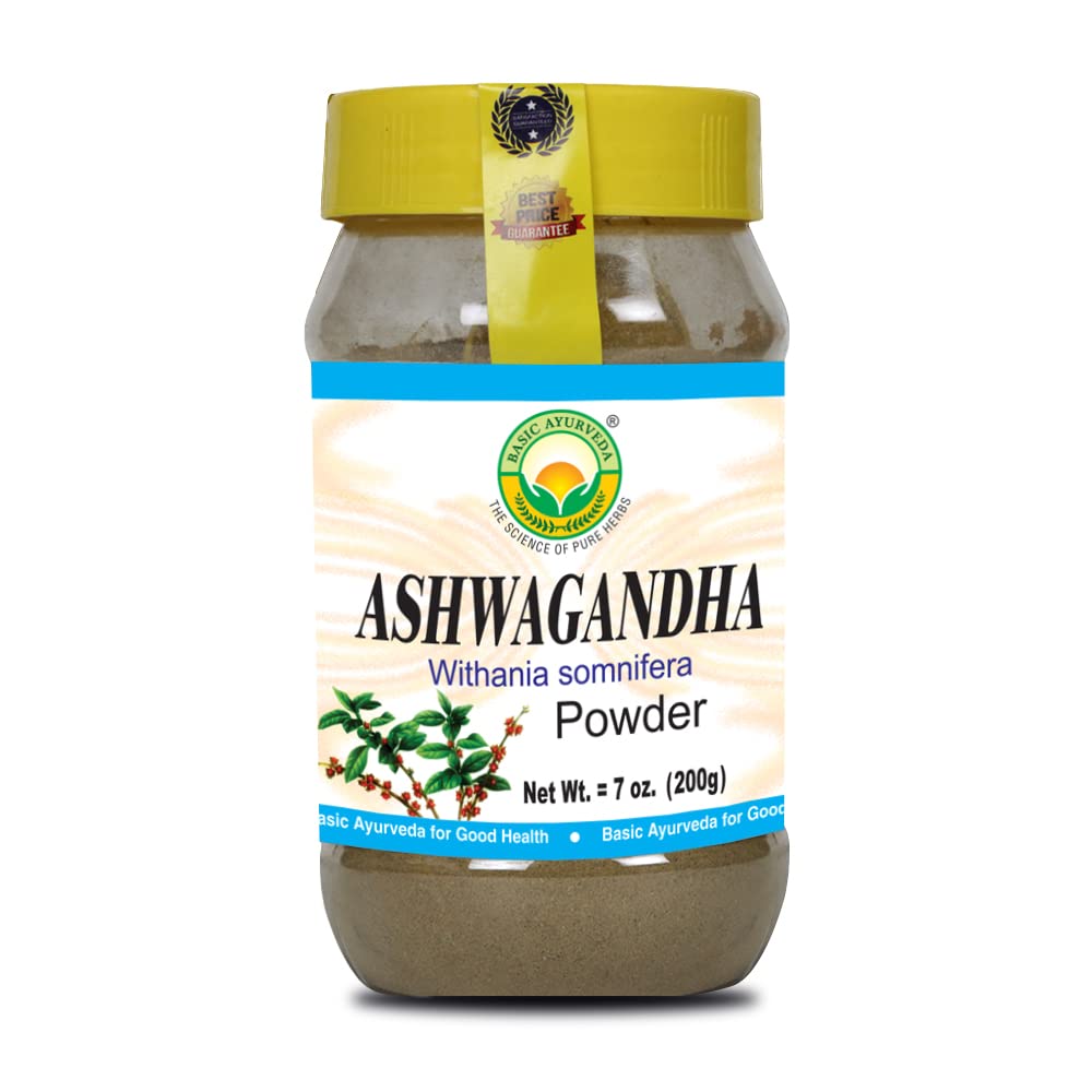 Amazon.com: BASIC AYURVEDA Ashwagandha Powder | Organic Indian Ginseng ...