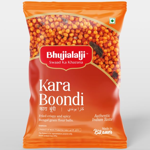 Bhujialalji Kara Boondi (pack of 1) 150g | Fried crispy & spicy bengal ...