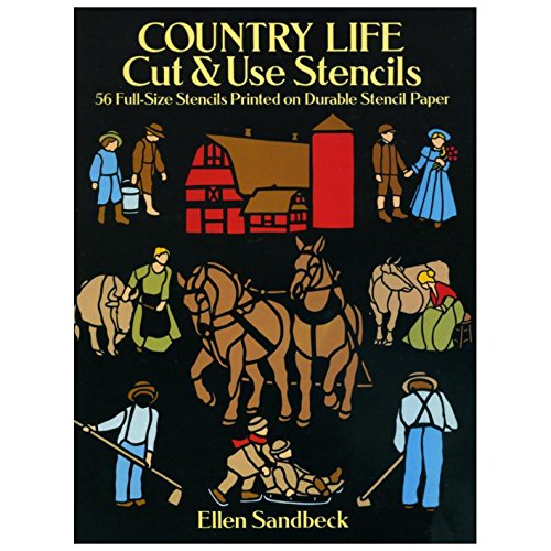 Country Life Cut and Use Stencils: 56 Full-Size Stencils Print on ...