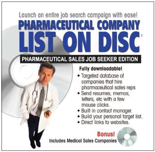 Pharmaceutical Sales Desktop Job Search Tool CD: Drug Careers Inc ...