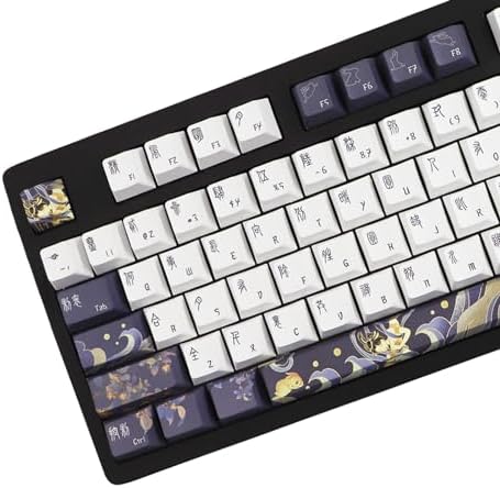 Amazon.com: mintcaps PBT Keycaps 130 Keys Moon Cherry Profile Keycap ...