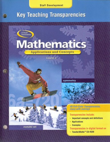 Glencoe Mathematics: Applications and Concepts - Course 2 - Key Teaching Transparencies (ISBN ...