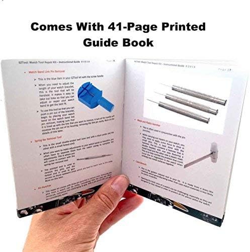 Amazon.com: EZTool Watch Repair Kit with 16 Tools and 40-Page ...
