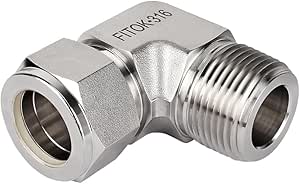 Amazon.com: FITOK 316 Stainless Steel Compression Tube Fitting Male ...