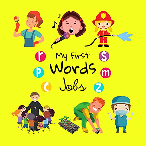 My First Words Jobs: A Fun Learning Activity Picture Book For Kids 1-3 ...