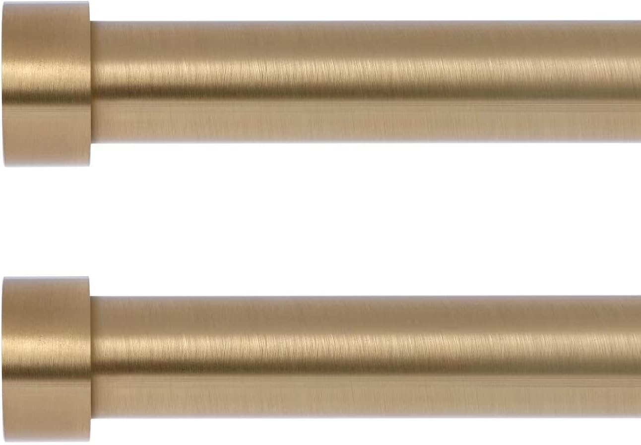 Amazon.com: OLV 2 Pack Gold Rods for Window 28-48 inch, Adjustable ...