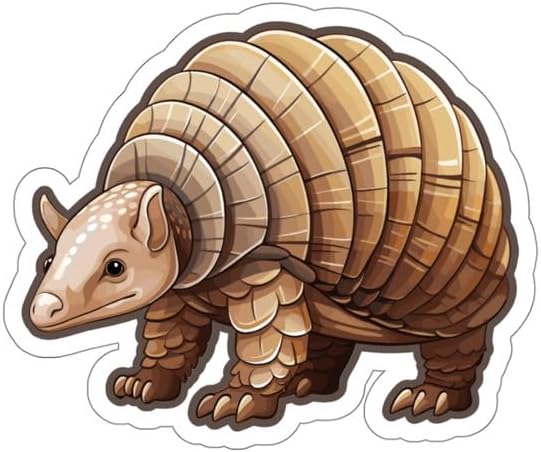 Amazon.com: Armadillo Sticker Weatherproof Souvenir Decal Vinyl Small ...
