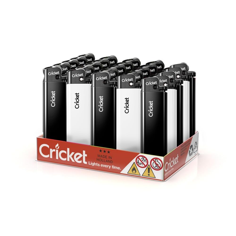 Cricket Pocket Lighter Electronic Original Disposable Pack of 25 ...