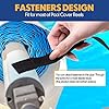 Amazon.com : Treela 48 Pcs Pool Solar Cover Reel Attachment Straps Kit ...