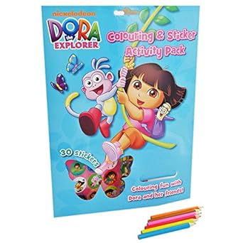 Dora the Explorer Colouring, Sticker Activity Pack | Amazon.com.br