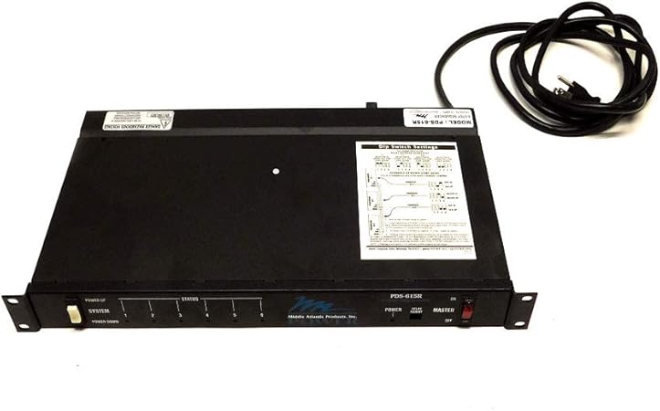 Middle Atlantic PDS-615R 115 Volt Sequencing Rackmount Power Strip ...