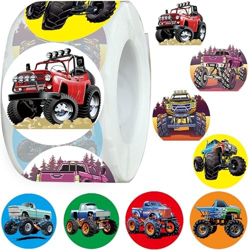Amazon.com: 500PCS Monster Truck Stickers - Monster Car Sticker/Racing ...