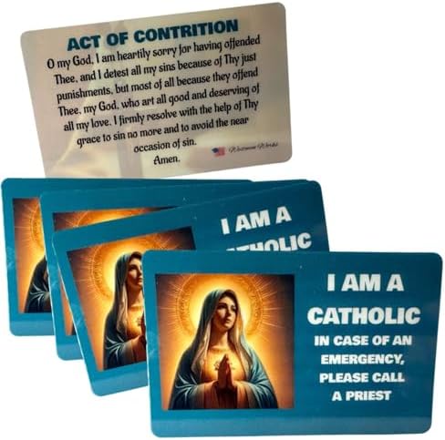 Amazon.com : Westmon Works Divine Mercy Catholic ID Card Call A Priest ...