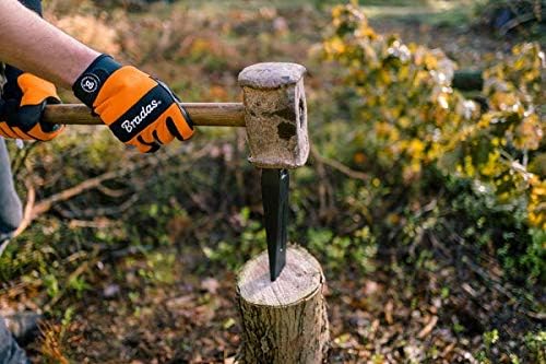 BFG solid tree wedge made of hardened steel, forged, 5 cm wide, 23 cm ...