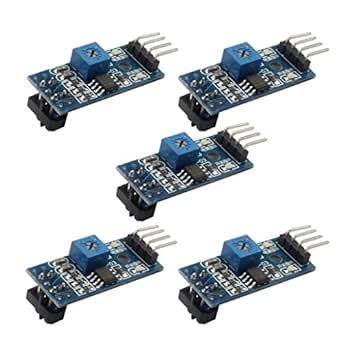 DAOKI 5PCS TCRT5000 Infrared Reflective Sensor Module IR Barrier Line ...