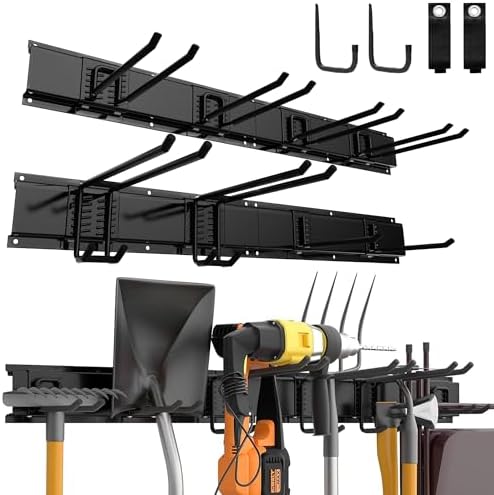 Amazon.com: POSHGRAND Garage Garden Tool Organizer Wall Mount, Yard ...