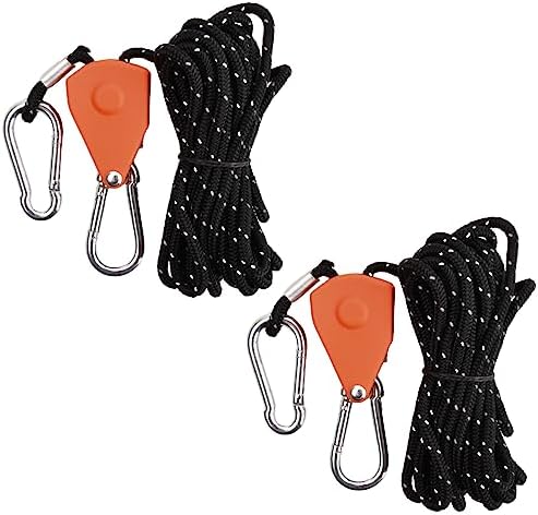 2pcs Reflective Tent Guy Ropes, 4mm Tent Guy Line Heavy Duty Guide Rope ...