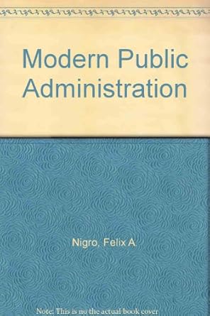 Buy Modern Public Administration Book Online at Low Prices in India ...