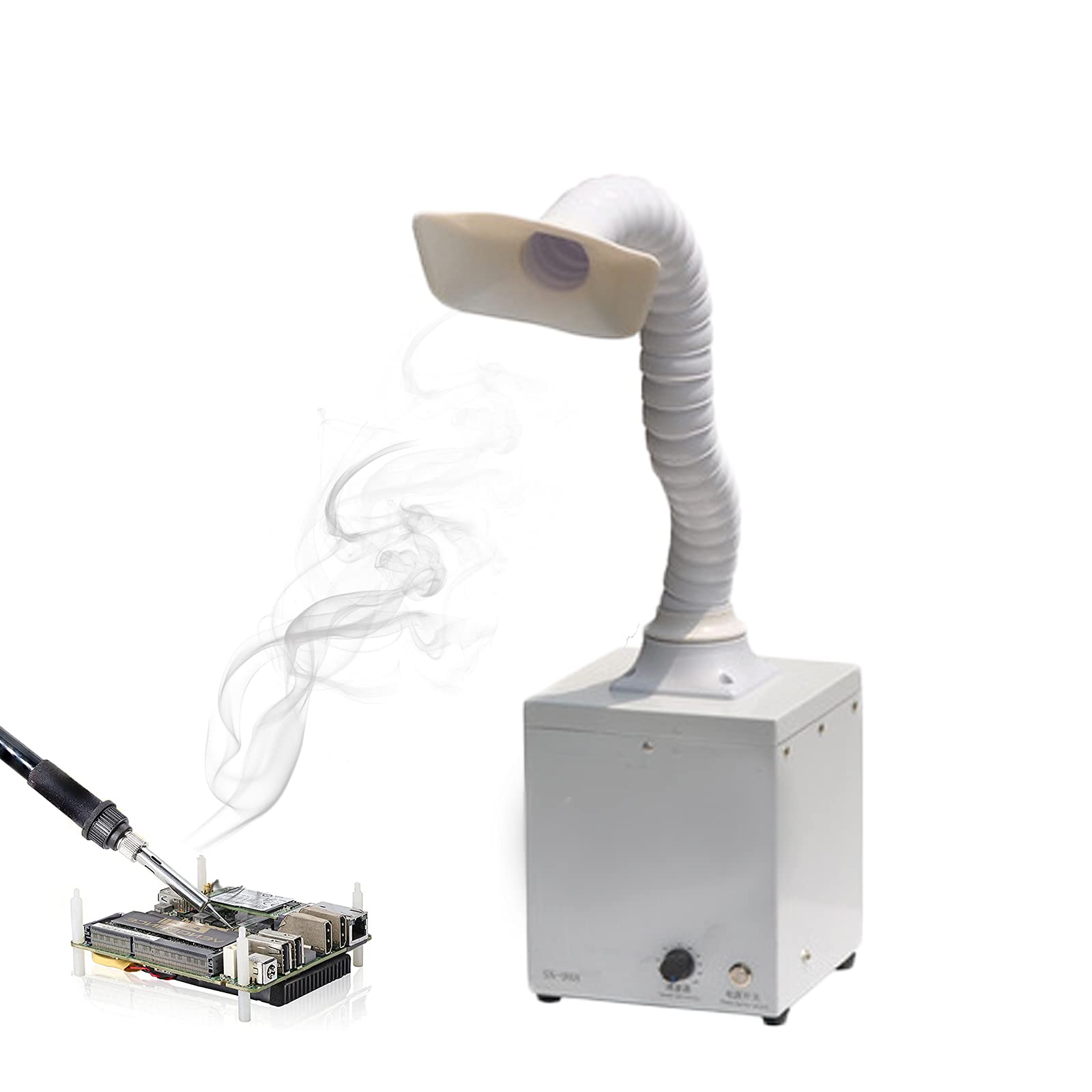 Buy YCRD Fume Extractor Solder Smoke, 360°Rotation Air Purifier ...