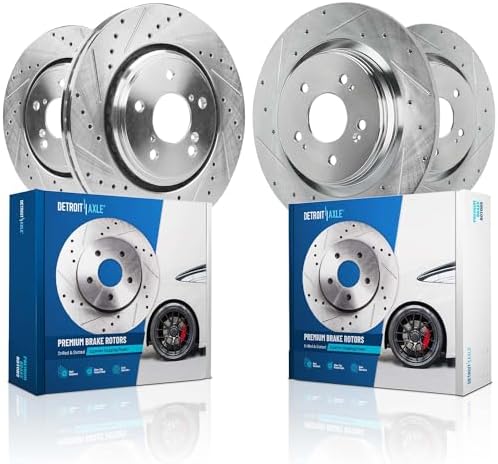 Amazon.com: Detroit Axle - Brake Rotors for 2018-2022 Honda Odyssey Drilled and Slotted Disc ...