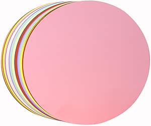 50 Sheets Cardstock Paper Circles 10" Circle Cutouts Paper 230gsm Thick ...