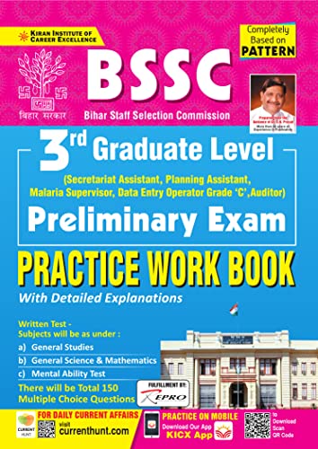 Kiran BSSC 3rd Graduate Level Preliminary Exam Practice Work Book ...