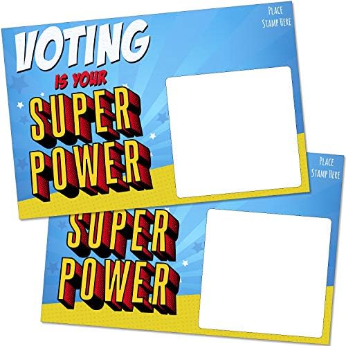 Amazon.com : 100 Voter Postcards Bulk 4 x 6” Every Vote Counts Message ...