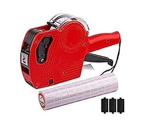 MX-5500 8 Digits Price tag Gun with 5000 Sticker Labels and 3 Ink ...