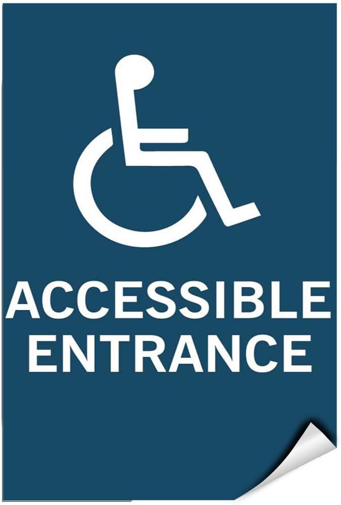 Accessible Entrance Style 1 Ada Sign Ada Exit Signs Label Decal Sticker ...