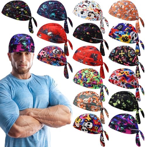Amazon.com: JaGely 16 Pack Do Rag Caps for Women Christmas Beanie Satin ...