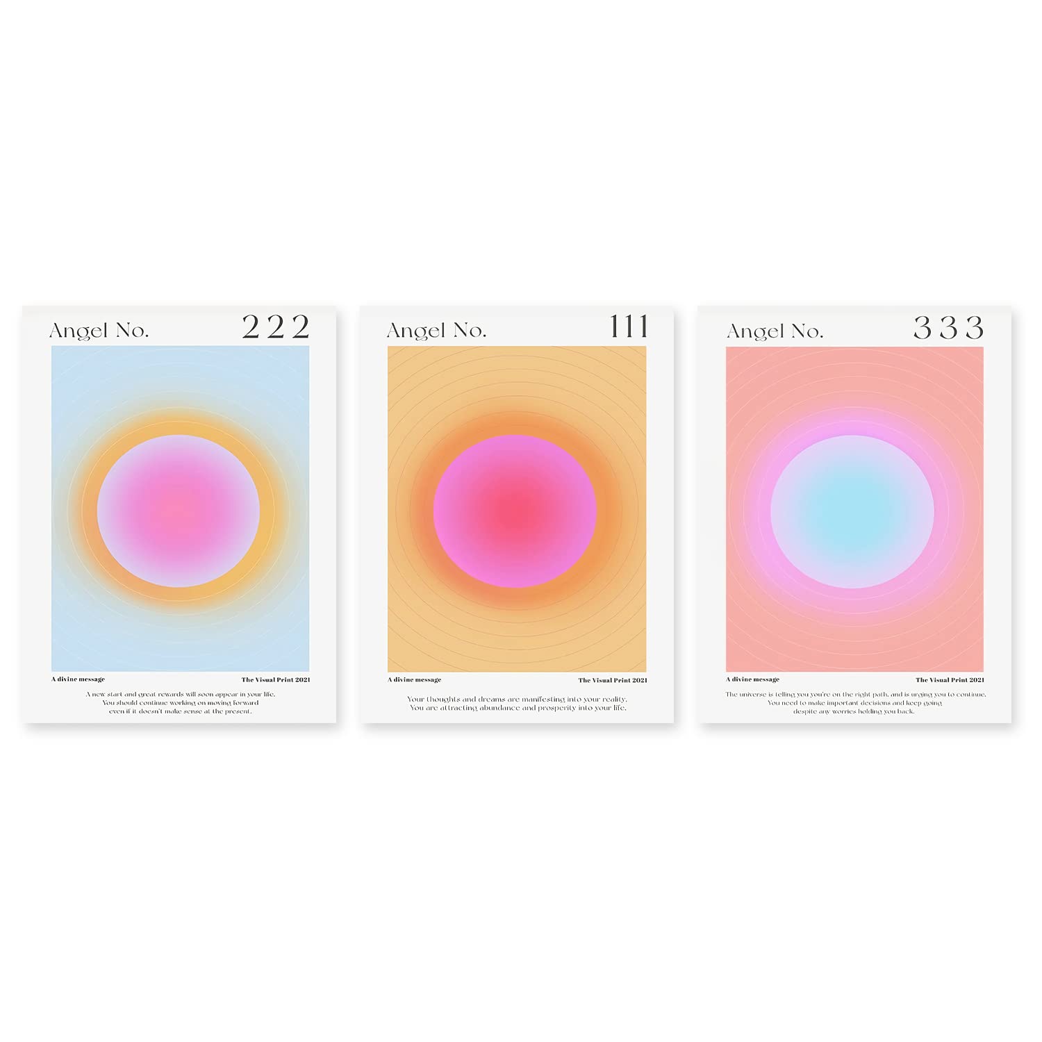 Amazon.com: Dazzlewall Angel Number Wall Decor Poster, Spiritual ...