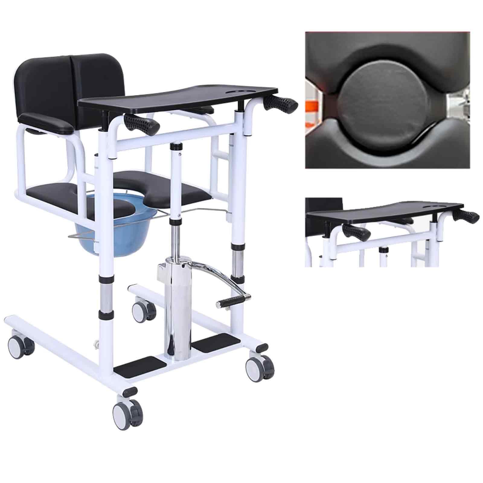 Buy JXCCA Patient Lift Chair Portable Transfer Wheelchair Adjustable ...