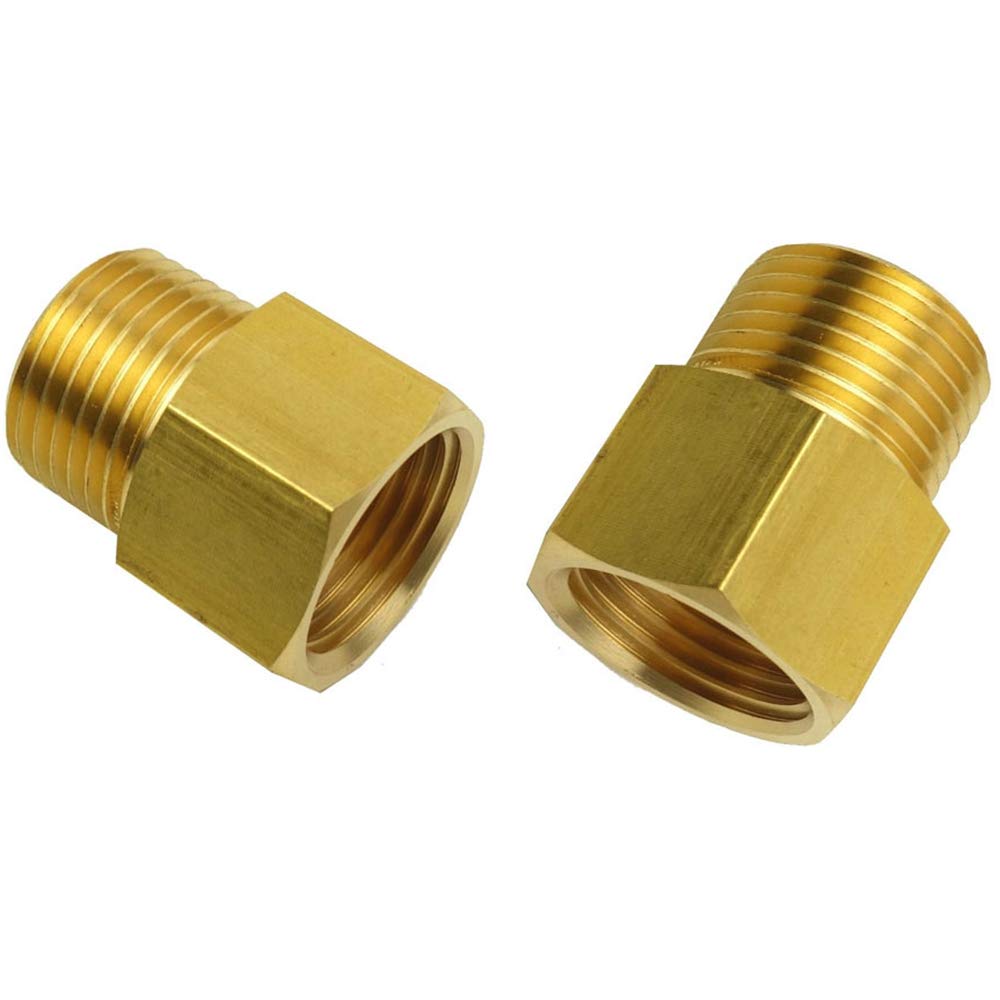 Buy HongBoW BSPT to NPT Adapter Brass Pipe Fitting Adapter 1/2 BSPT ...