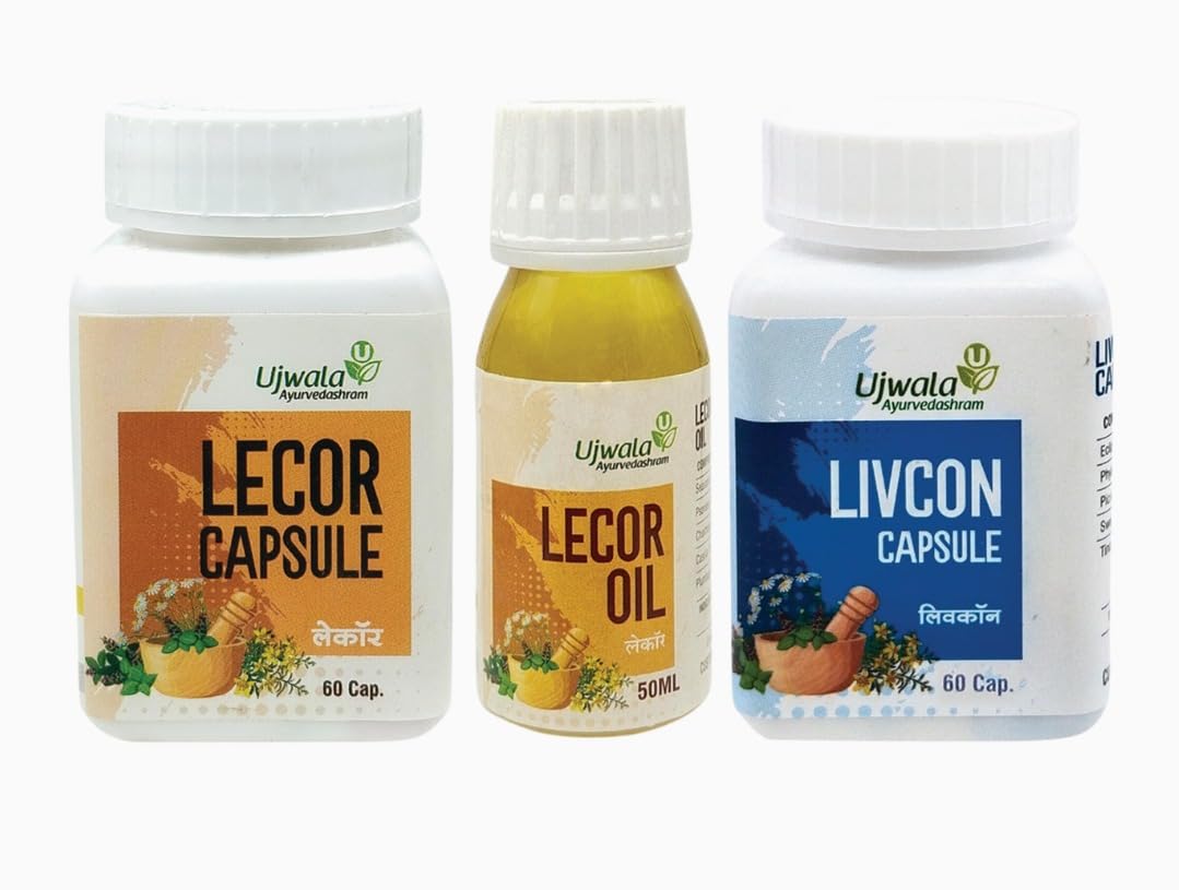 Buy Lecor and Livcon Capsule Pack of 2 Combi Kit For Vitiligo and White ...