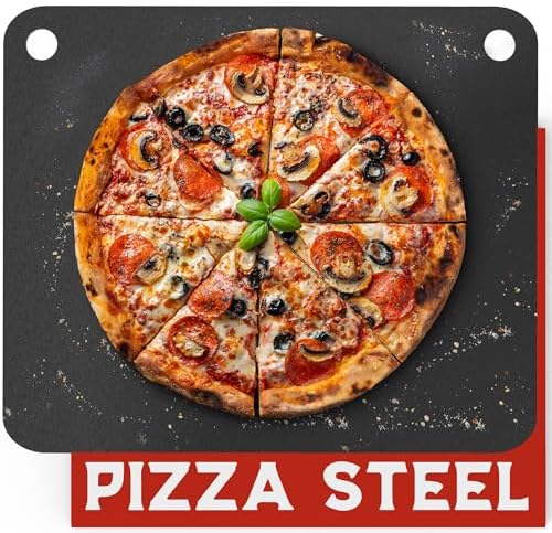 Amazon.com: Round Pizza Steel 12" - Reversible 3D Cast Creates Gorgeous ...