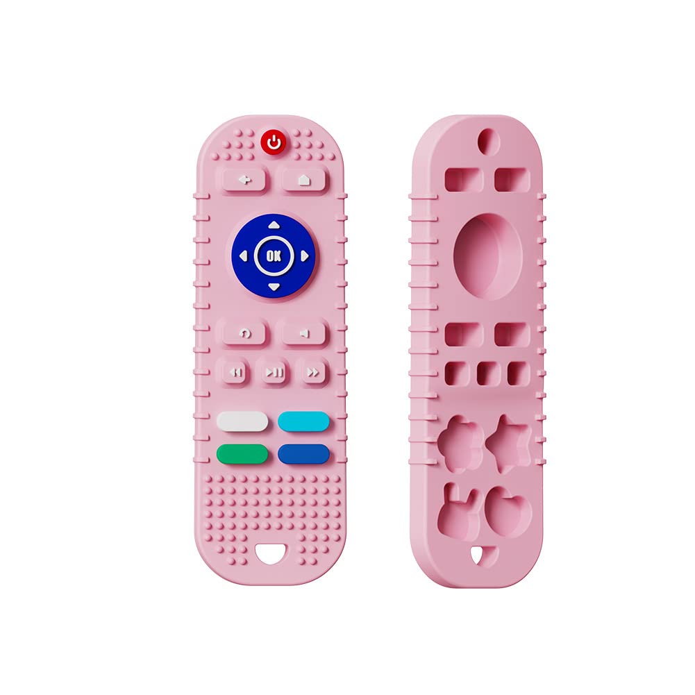 Baby Teething Toys, TV Remote Control Shape Teether Toy for 6+ Months ...