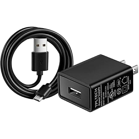 Amazon.com: [UL Listed] Phone Charger Adapter Wall Charger 5ft USB ...