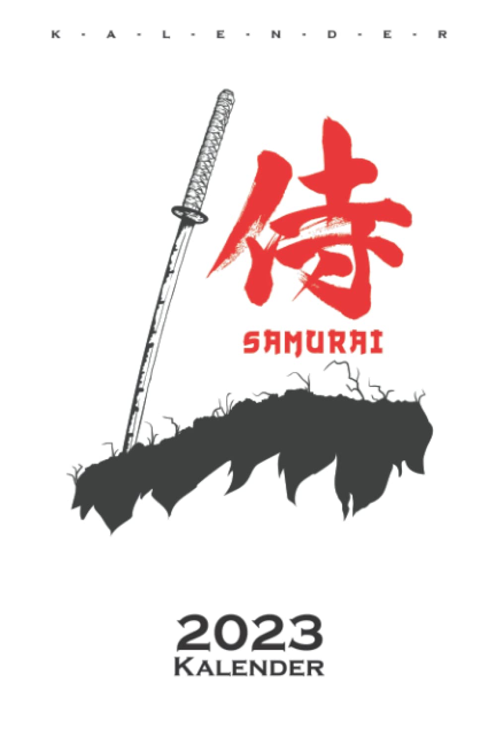 Amazon.co.jp: Samurai Schwert mit japanische Schriftzeichen Kalender ...