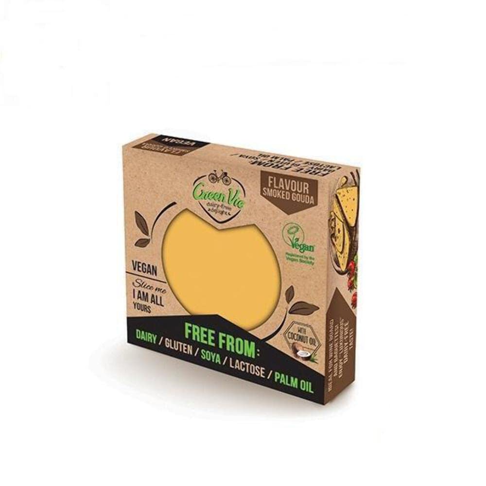 Green Vie Smoky Gouda Style Vegan Cheese Block 250g Dairy : Amazon.co ...