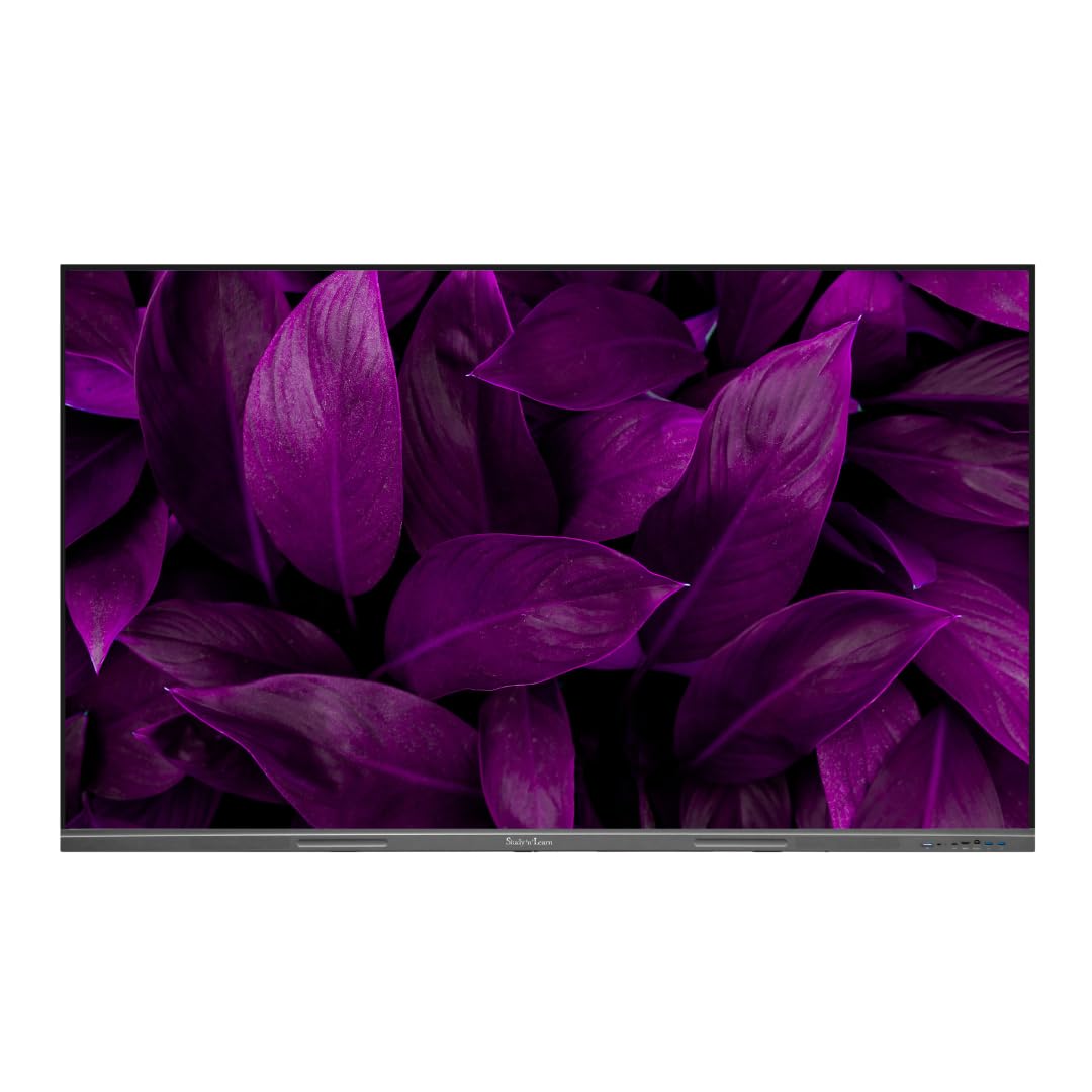 Studynlearn 75 Inch 8GB |128GB Interactive Flat Panel Android 14.0, 4K ...