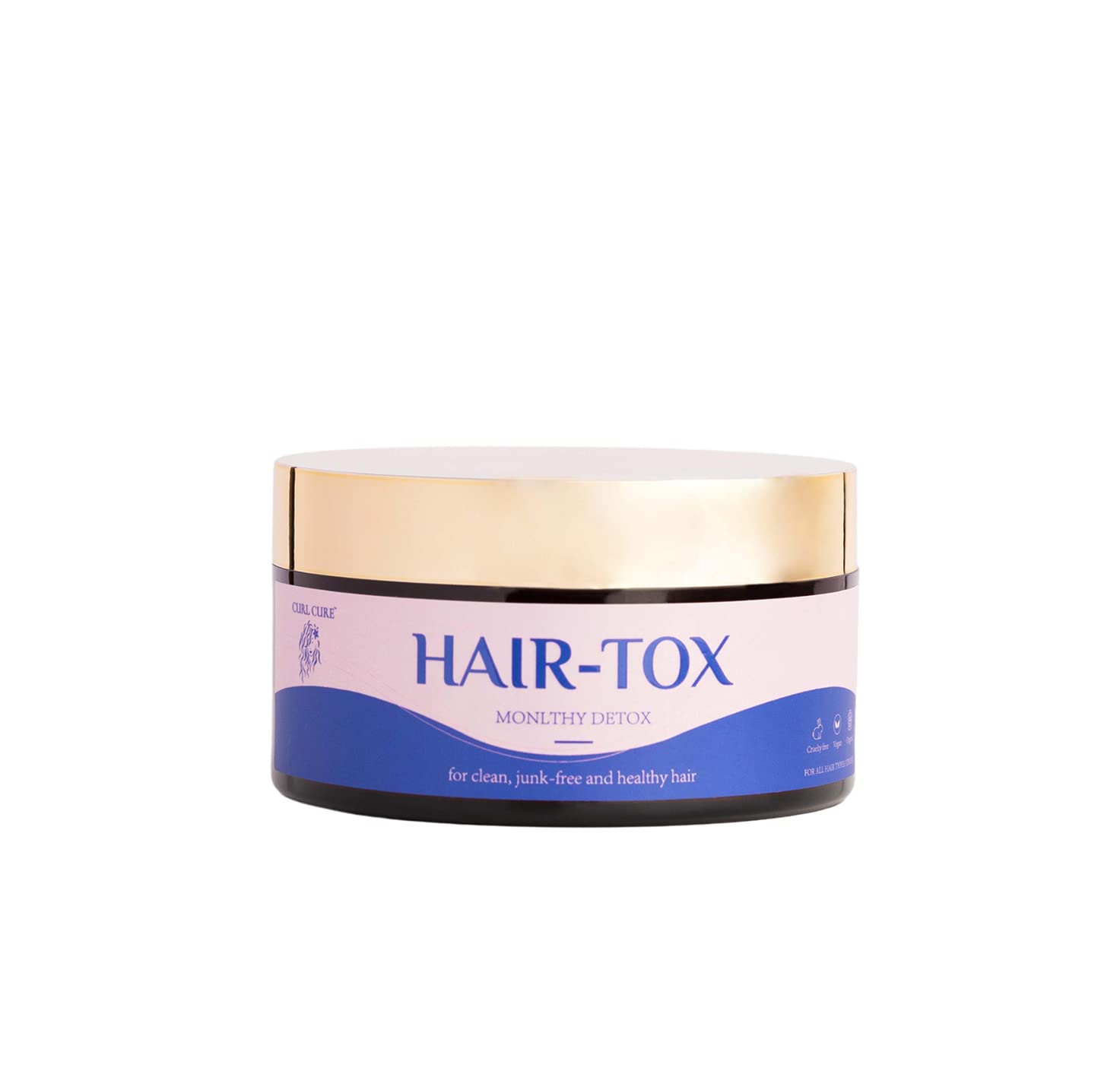CURL CURE Hairtox | Purifying + Charcoal Detox Shampoo| Enriched With ...