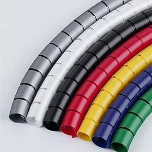 Amazon.com: 10M Length Cable Management Sleeve,Spiral Wire Wrap Tube ...