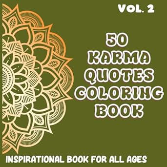 Amazon.com: KARMA QUOTES COLORING BOOK VOL.2: BEAUTIFUL KARMA QUOTES ON ...