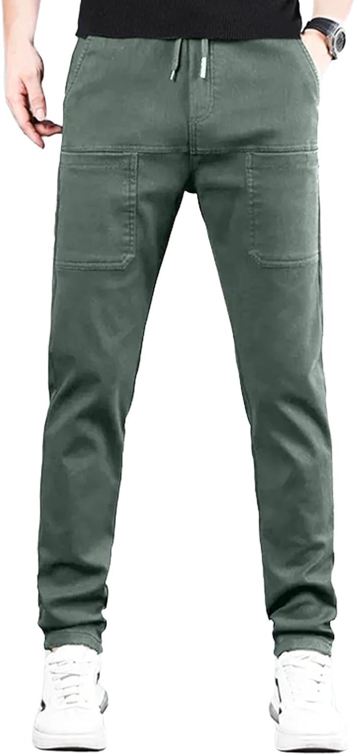 Amazon.com: Manzera Stretch Cargo Pants, Men's High Stretch Multi ...